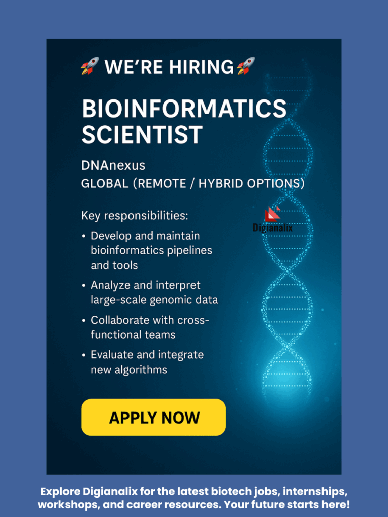 🚀 WE’RE HIRING | Bioinformatics Scientist | DNAnexus | Global (Remote ...